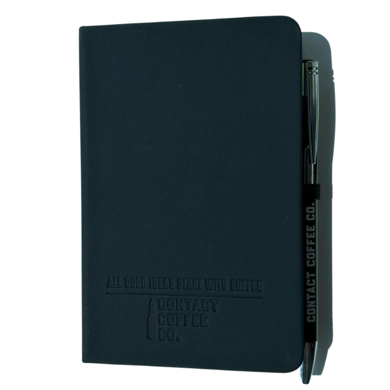 Coffee Notebook and Pen – Contact Coffee Company Ltd.