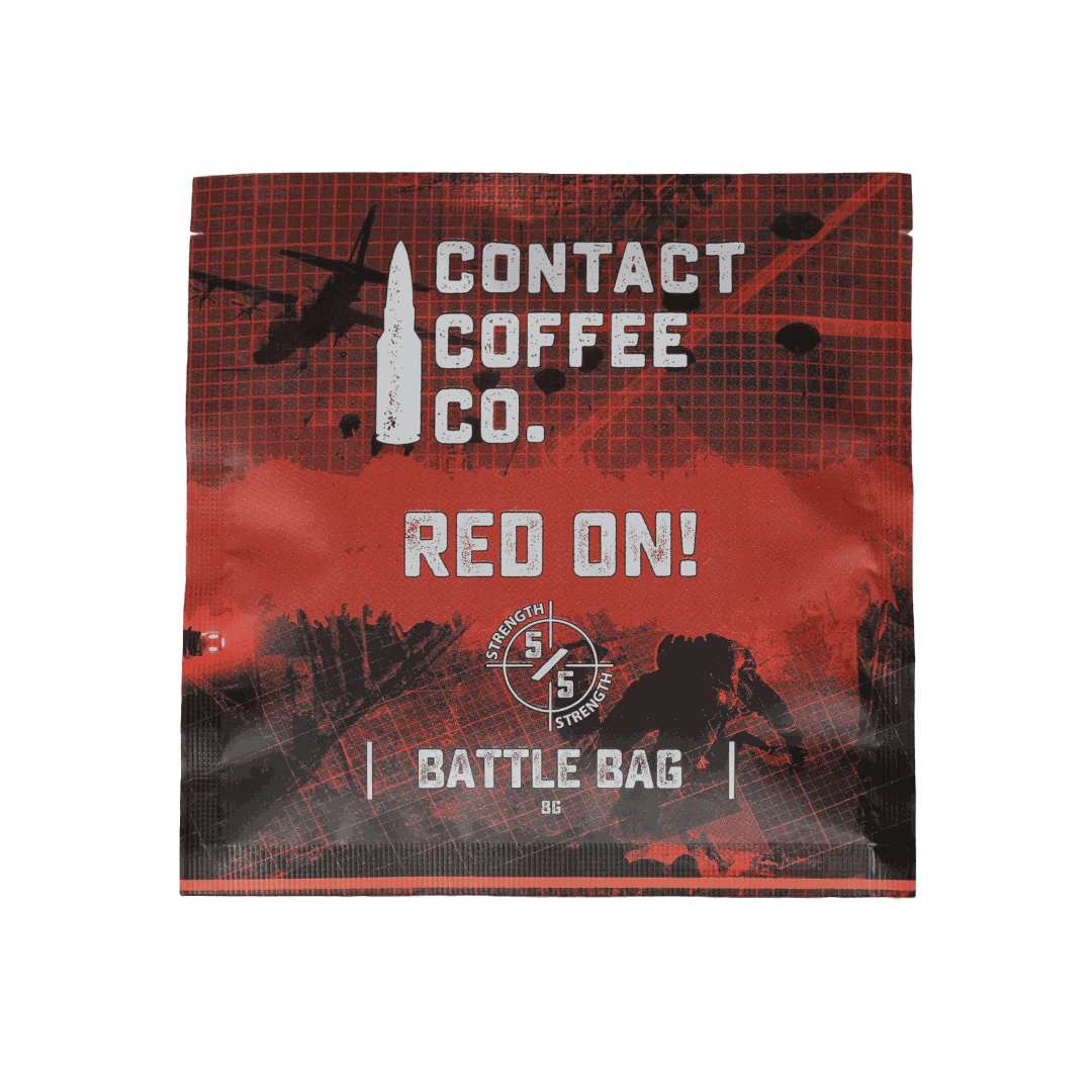 Single Serve Coffee Bags - Red On! – Contact Coffee Company Ltd.